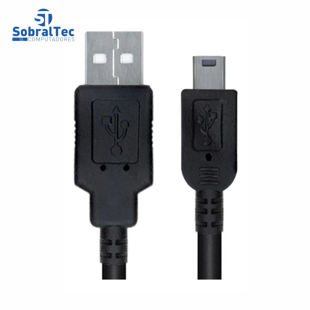 Cabo V3 Macho Para Usb 2.0 Macho 1Mt Dados e Carga - SobralTech