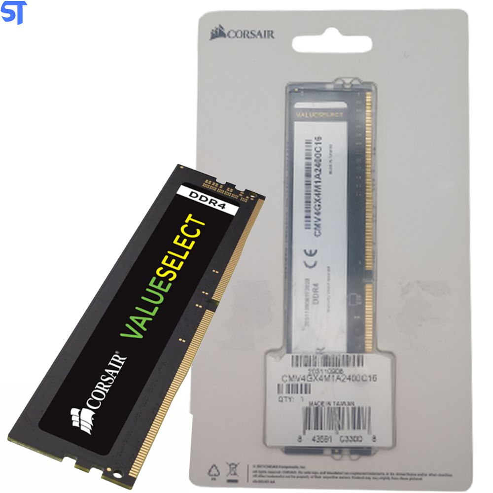 Memória Ram Desktop 4Gb DDR4 2400 Corsair ValueSelect 1X4G ... Memória Ram Desktop 4Gb DDR4 2400 Corsair ValueSelect 1X4G ...