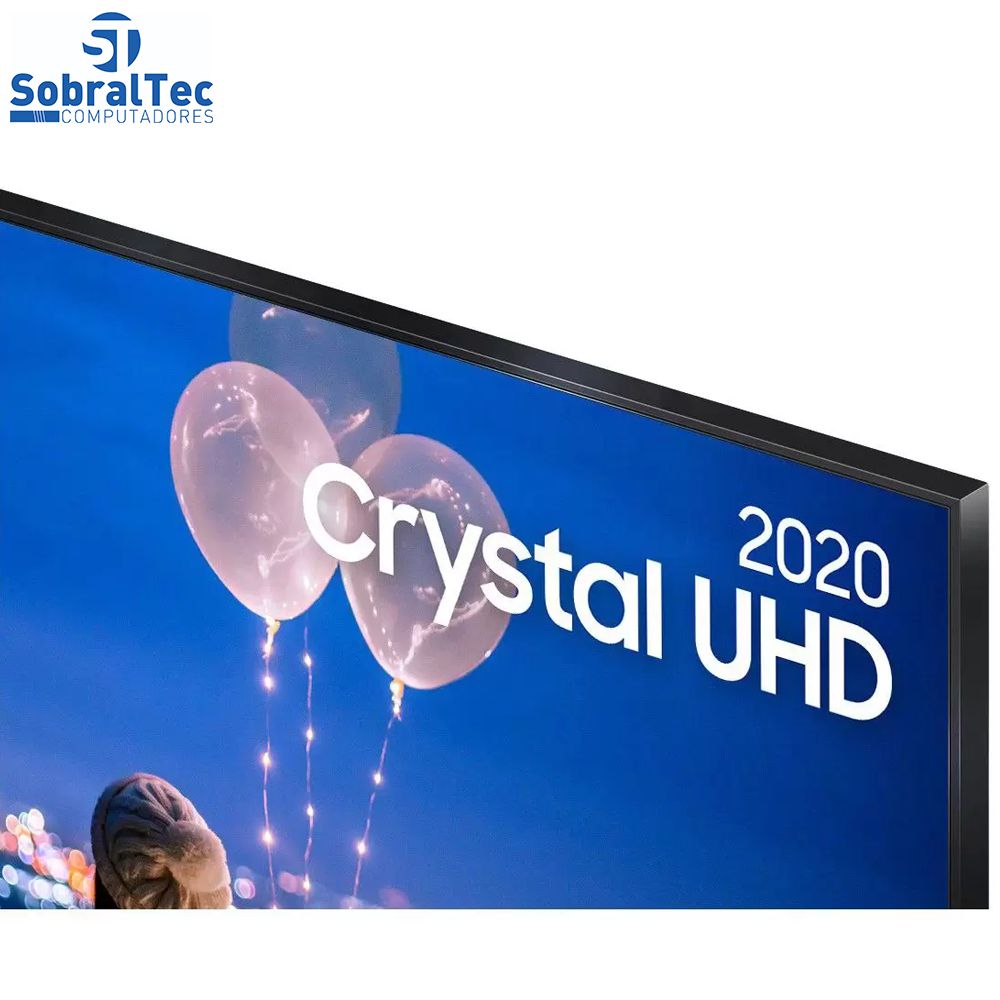 Smart TV Crystal UHD 4K LED 55” Samsung - 55TU8000 Borda Ultrafina Wi-Fi Bluetooth HDR 3 HDMI 2 ...