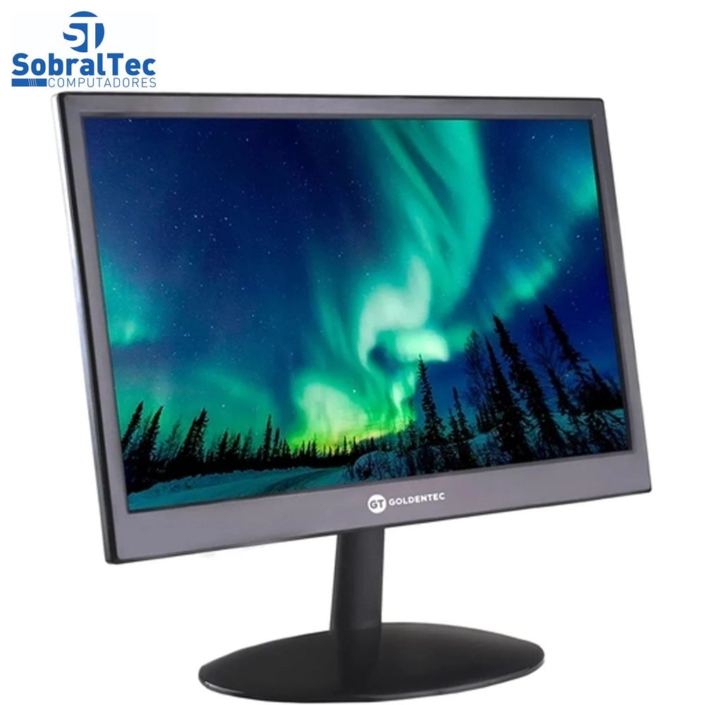 Monitor LED 19.5" Widescreen HDMI e VGA e Som Goldentec MG19 - SobralTech