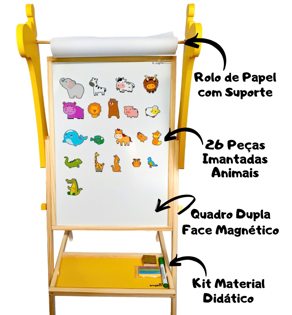 Lousa Infantil Magnética Educativos Régua Crescimento Girafa - Imagine ...