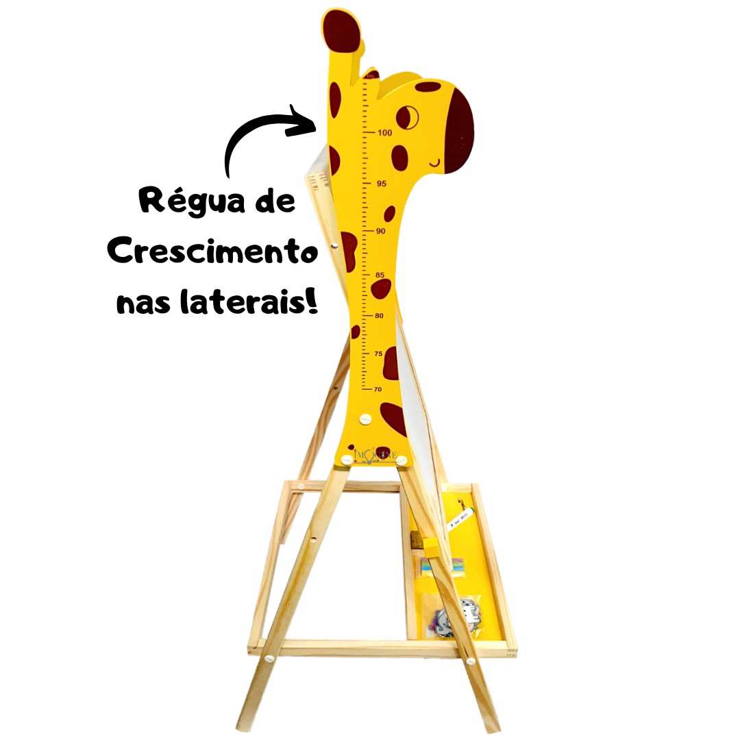 Lousa Infantil Magnética Educativos Régua Crescimento Girafa - Imagine ...