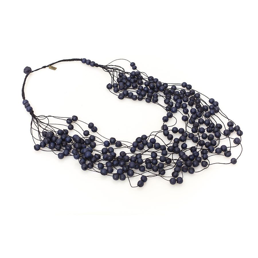 Colar de Açaí 15 voltas - Maria Oiticica Biojoias - biojoias artesanais ...