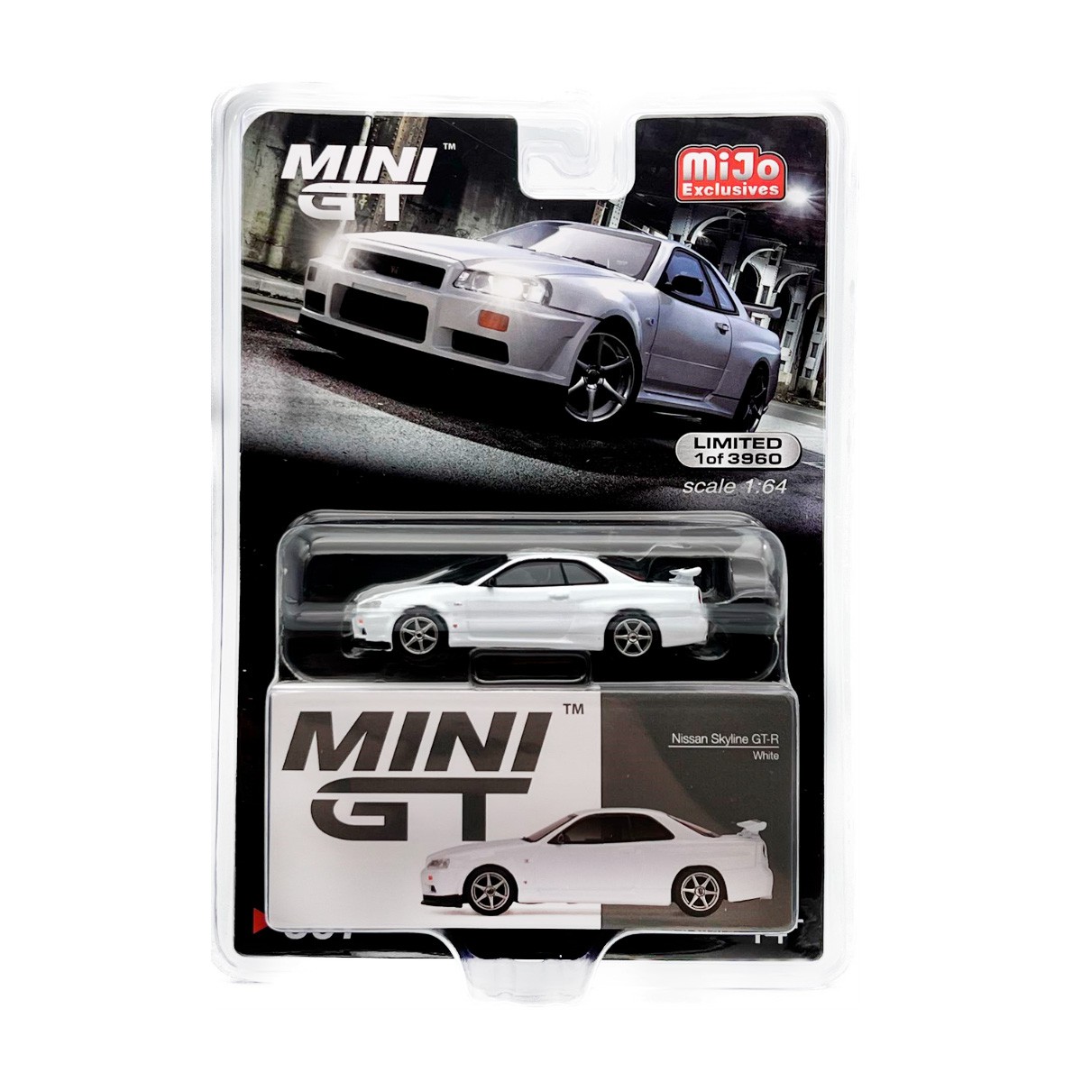 Miniatura Mini GT 1:64 Nissan Skyline GT-R R34 V-Spec - Counting Minis