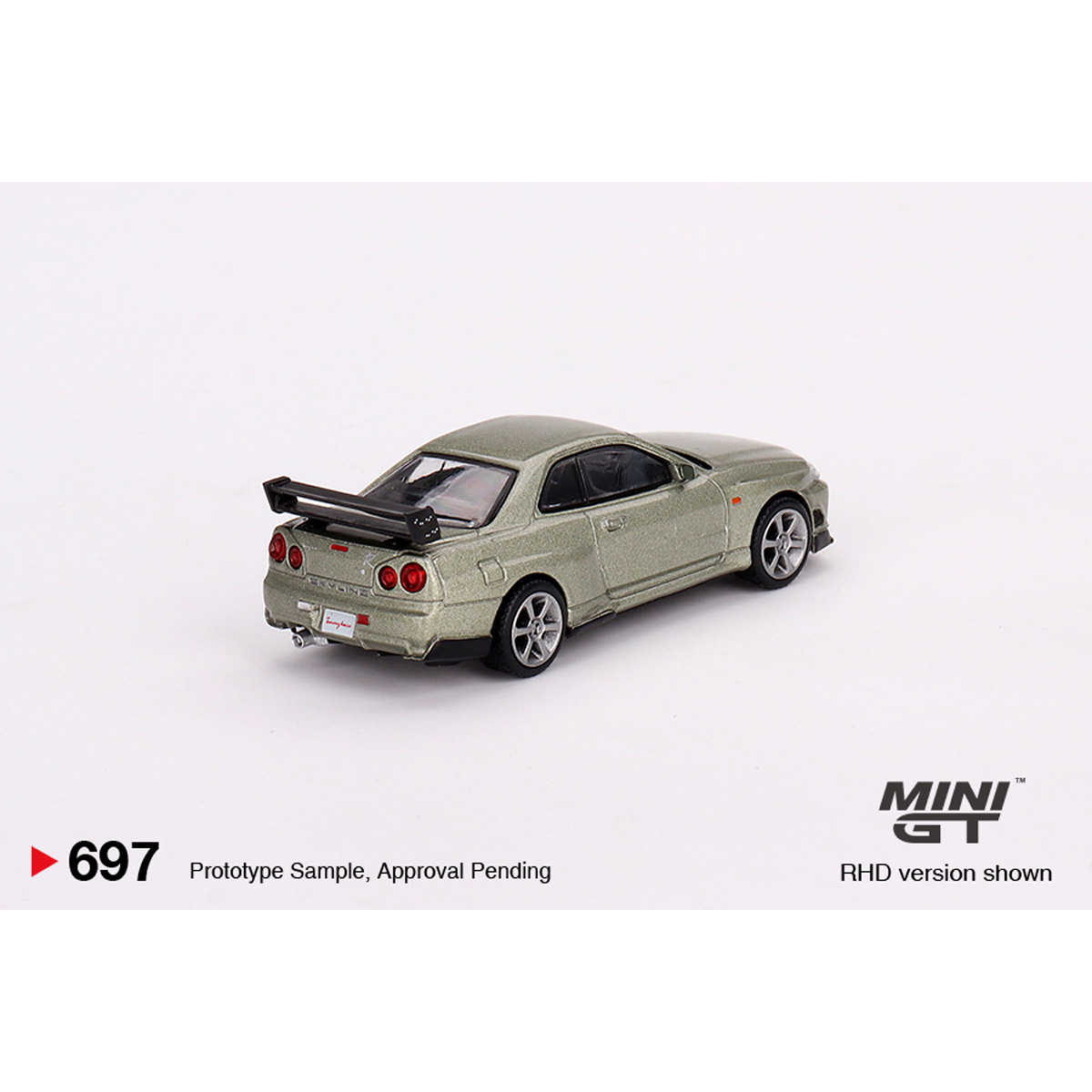 Miniatura Mini GT 1:64 Nissan Skyline GT-R(R34) #697 - Counting Minis