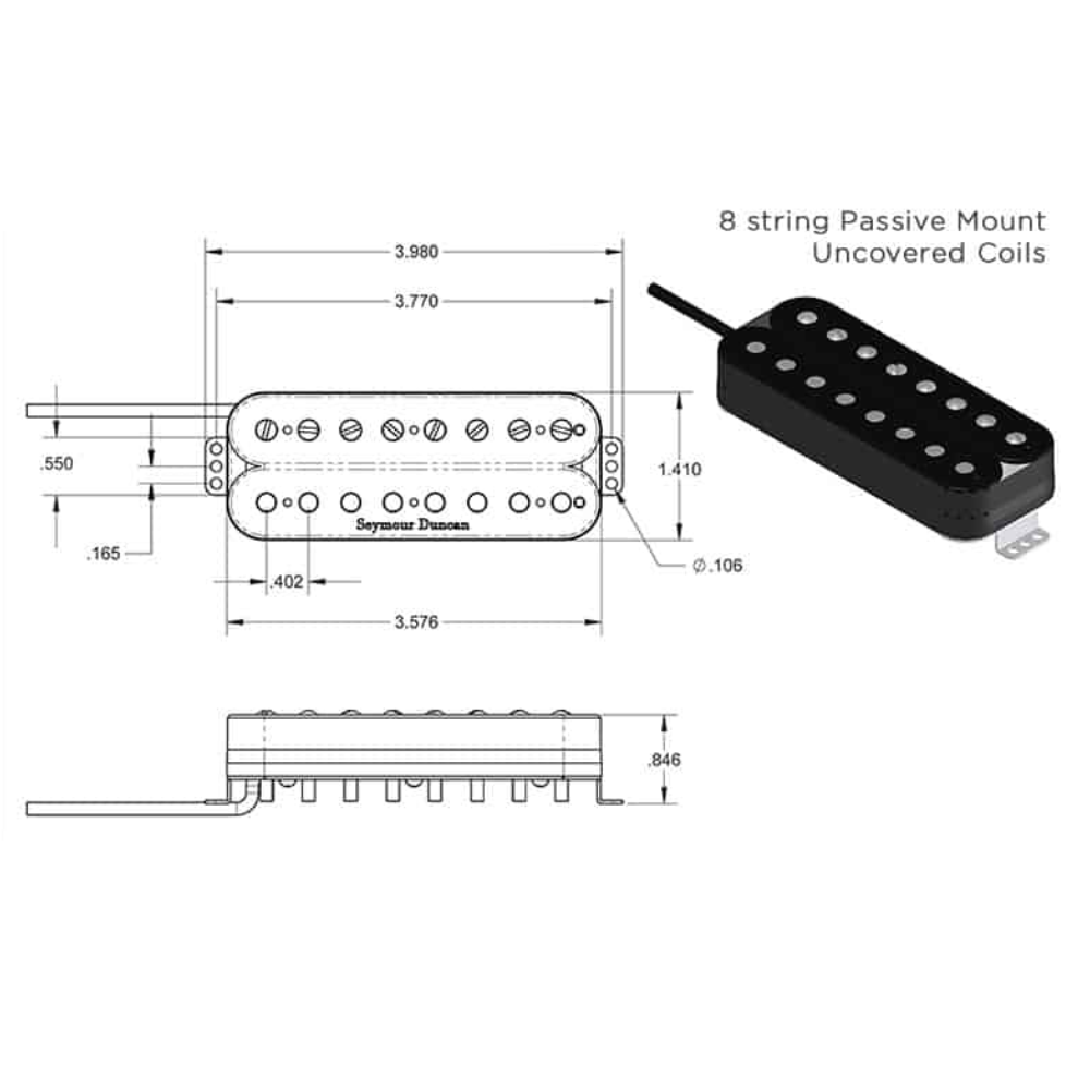 Captador Seymour Duncan (Par) Holcomb SS 8 Cordas Preto - Seymour ... Captador Seymour Duncan (Par) Holcomb SS 8 Cordas Preto - Seymour ...