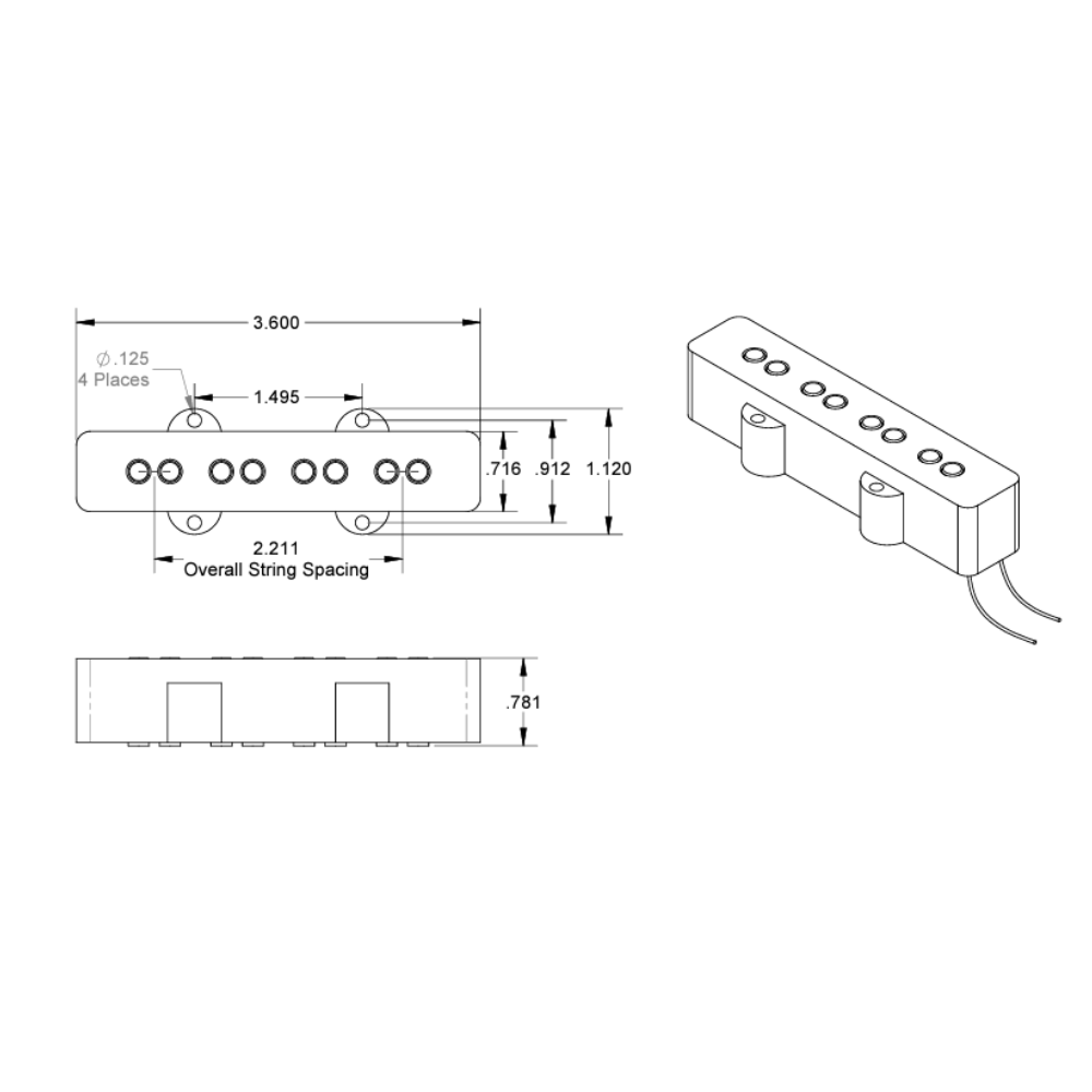 Captador Seymour Duncan Baixo 4c SJB-1n Vintage JB Braço - Seymour ... Captador Seymour Duncan Baixo 4c SJB-1n Vintage JB Braço - Seymour ...