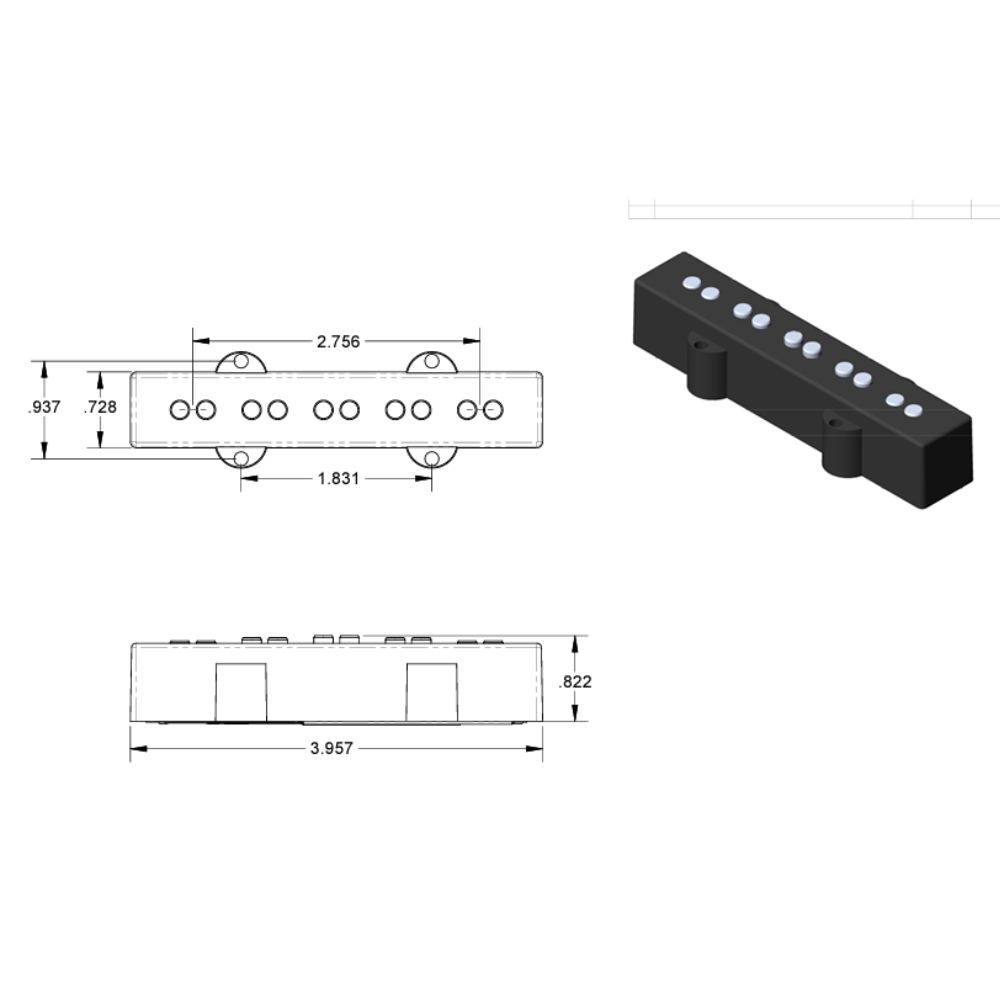 Captador Seymour Duncan Baixo 5c Apollo Jazz Bass 70mm Braço - Seymour ... Captador Seymour Duncan Baixo 5c Apollo Jazz Bass 70mm Braço - Seymour ...