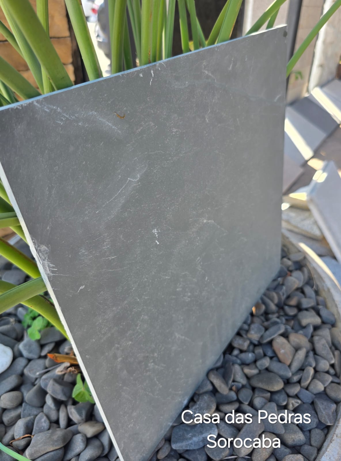 Ardósia Black 40x40 cm R$75,00m² - Casa das Pedras Decorativas