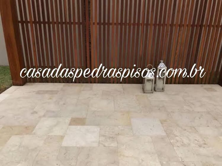 Travertino Levigado Piso - Casa das Pedras Decorativas