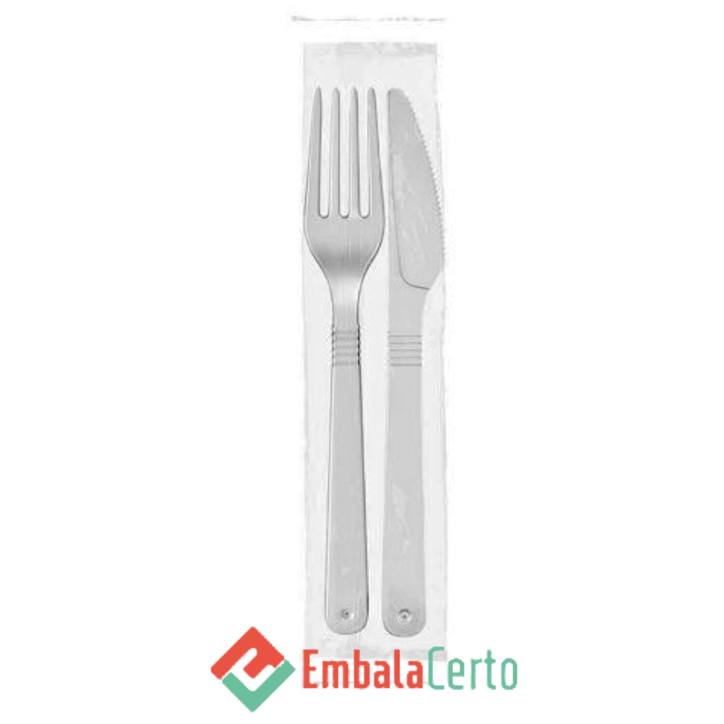 KIT SACHÊ GARFO E FACA FORTE BRANCO - Embalacerto - A embalagem certa ...