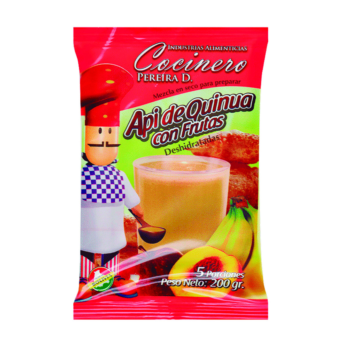 Api de Quinua com frutas / bebida quente Produto Boliviano 200 gr ...