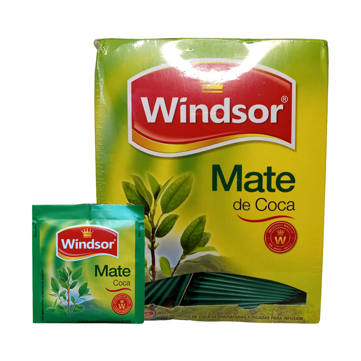 Chá Windsor "Mate de Coca" Boliviano - 12 unidades - Produtos Bolivianos