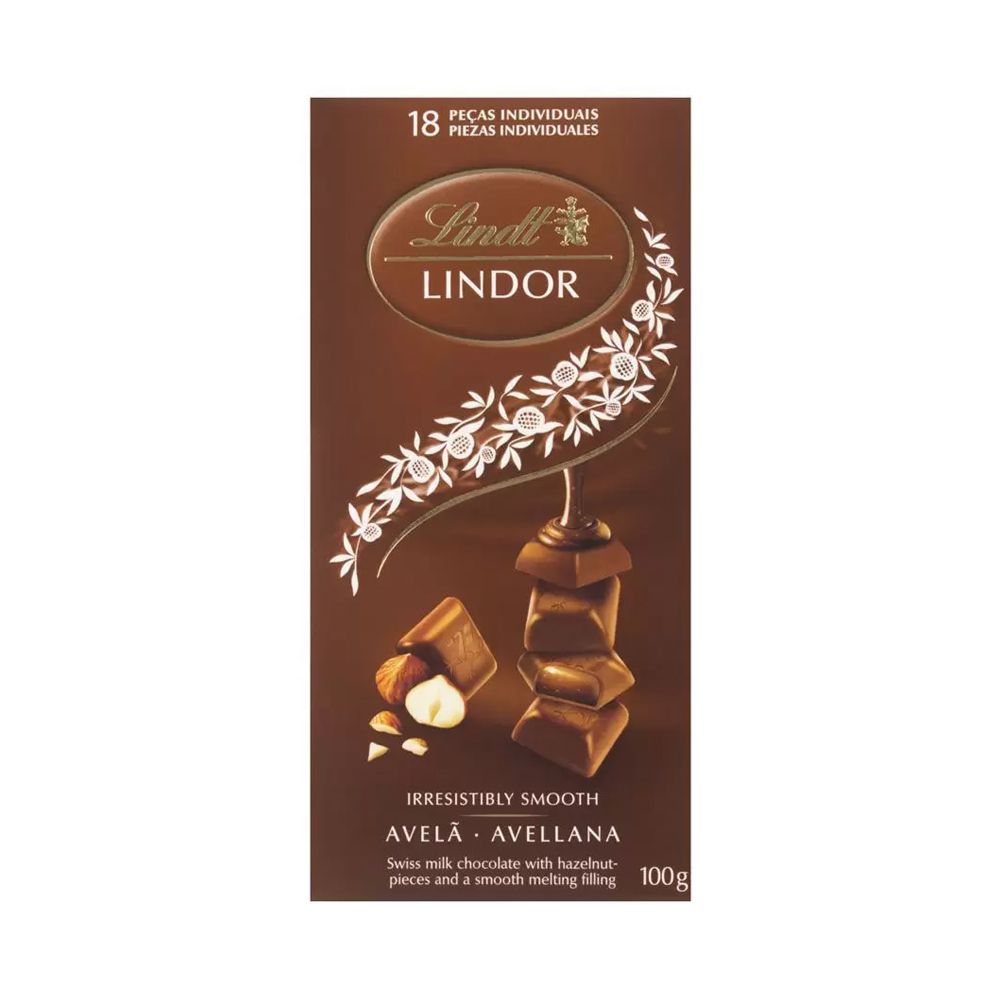 Chocolate Lindt Lindor Hazelnut 100g - Família Scopel Delivery