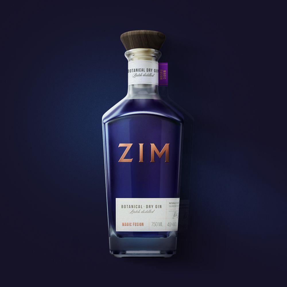 Gin Zim Magic Fusion Azul 750ml - Família Scopel Delivery