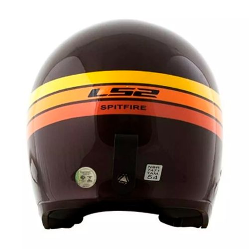 Capacete Ls2 Spitfire OF599 Sunrise Brown - Moto Aventura Garage
