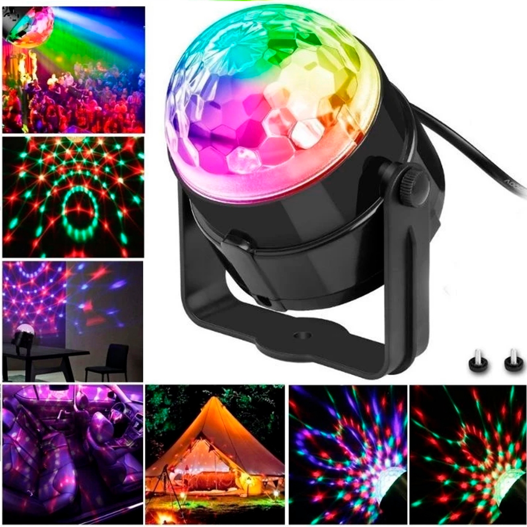 Bola Maluca Led Iluminação Festa Rgb - 82618 - YDTECH