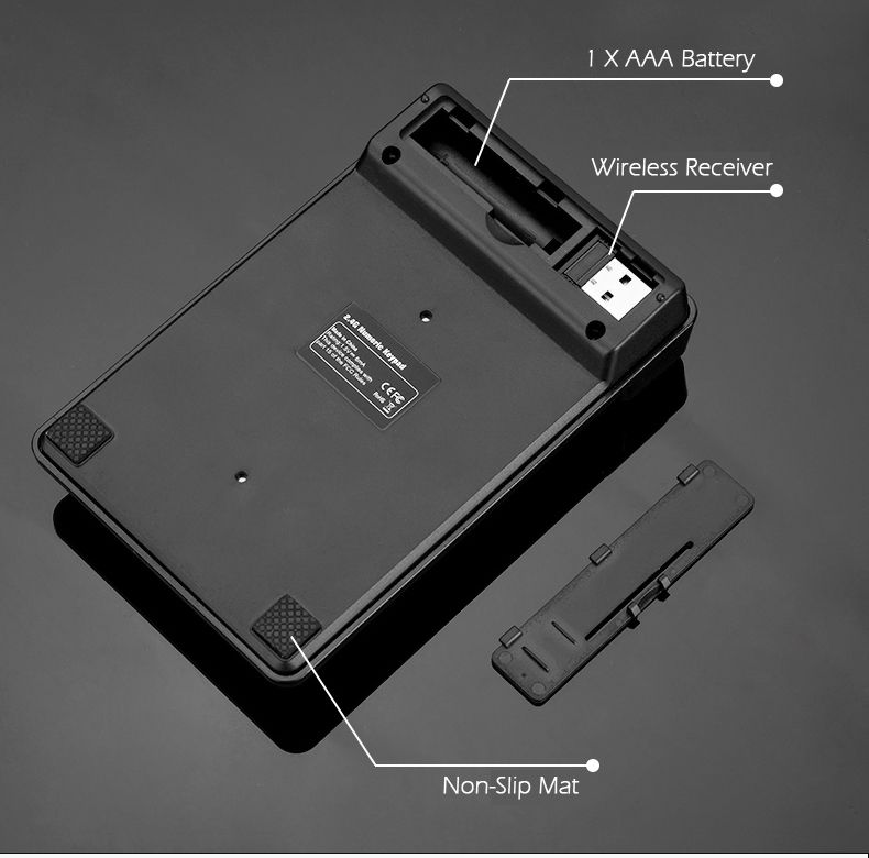 Teclado Numérico Sem Fio Usb 2.4ghz Notebook e PC 83029 YDTECH - YDTECH