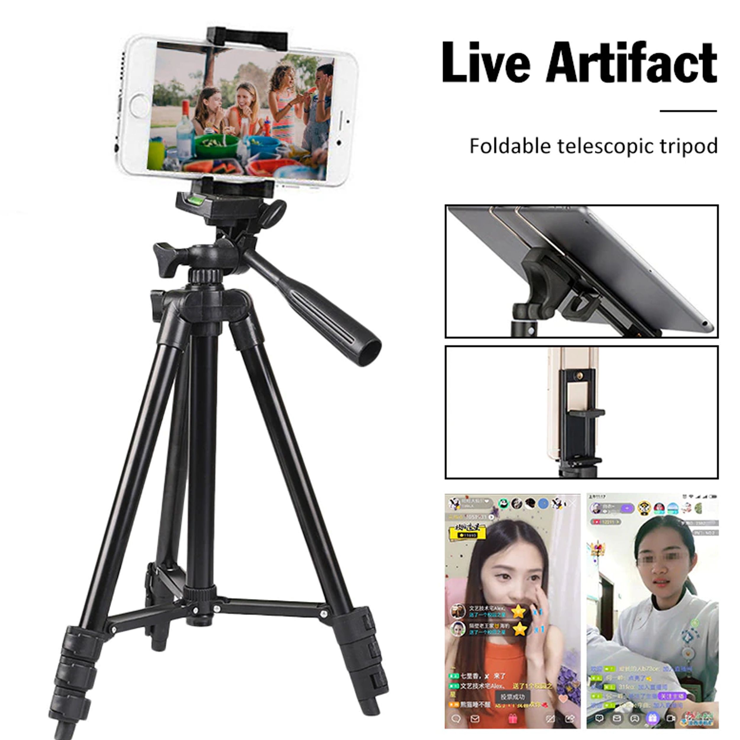 Tripé Flexível Extensível 1,02m para Fotografia Filmagem 82195 YDTECH ...
