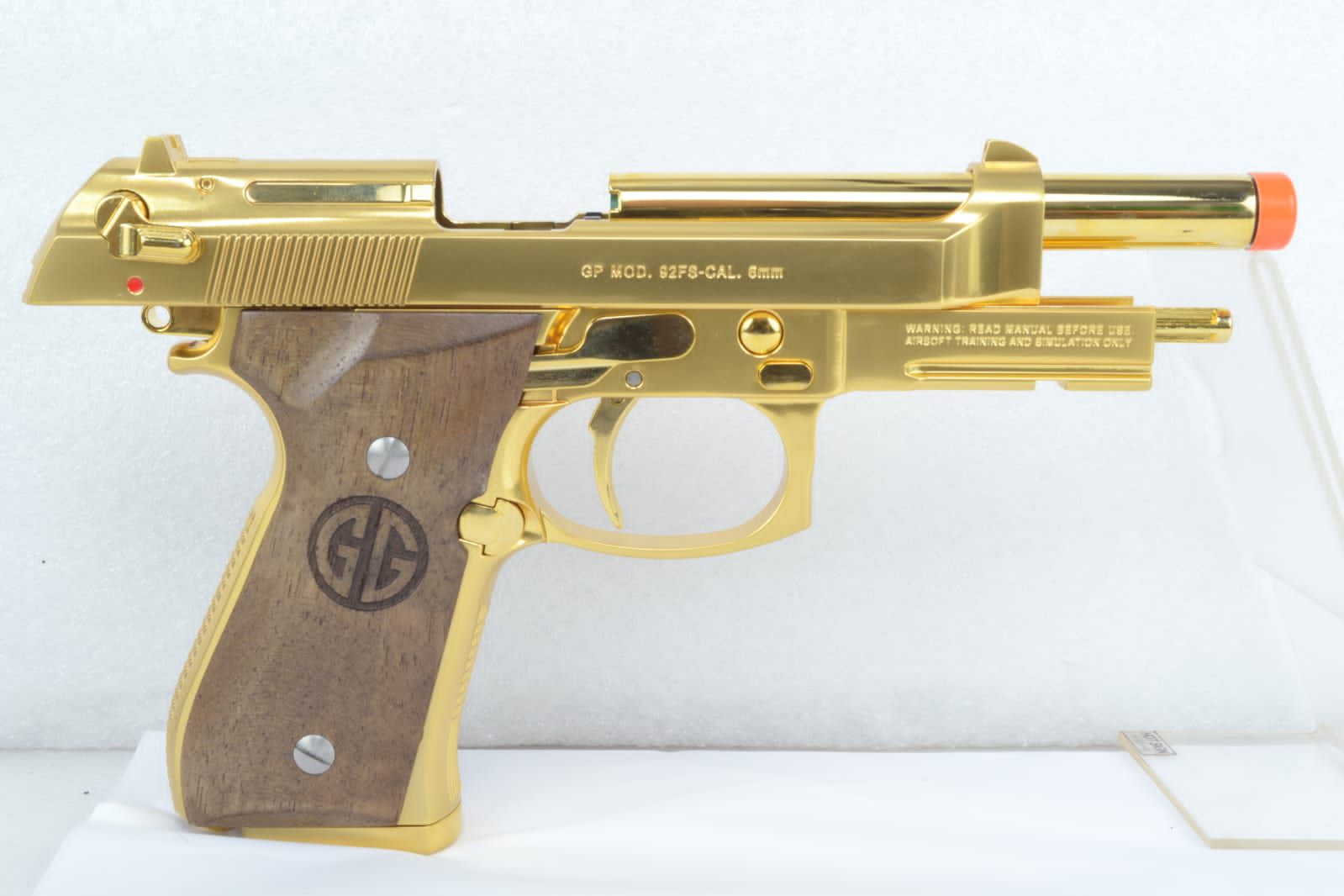 Pistola Airsoft M92 Gold GP2 G&G GBB 6mm - Full Metal - E&G Comércio ...