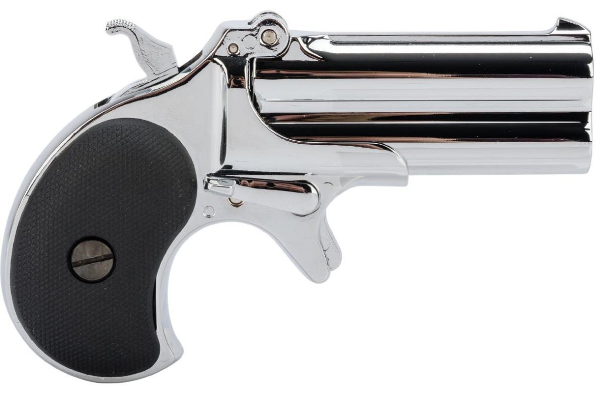 Airsoft Derringer Maxtact Silver 6mm - E&G Comércio - Airsoft