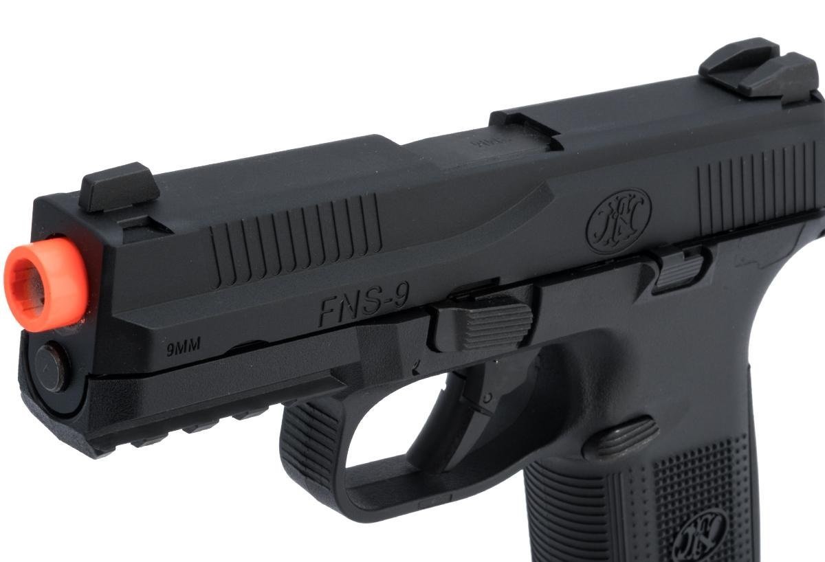 Pistola Airsoft FN Herstal FNS-9 Cybergun GBB 6mm - E&G Comércio - Airsoft