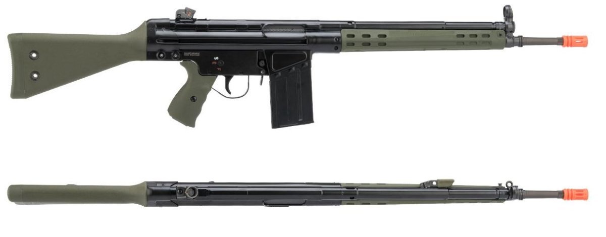 Rifle Airsoft H&K G3A3 OD Green WE/AW/Cybergun GBBR 6mm - E&G Comércio ...