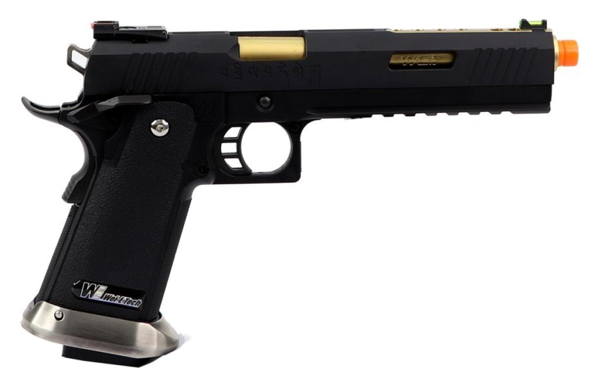 Pistola Airsoft Hi-capa 6.0 T-Rex Gold/Black WE GBB 6mm - Full Metal ...