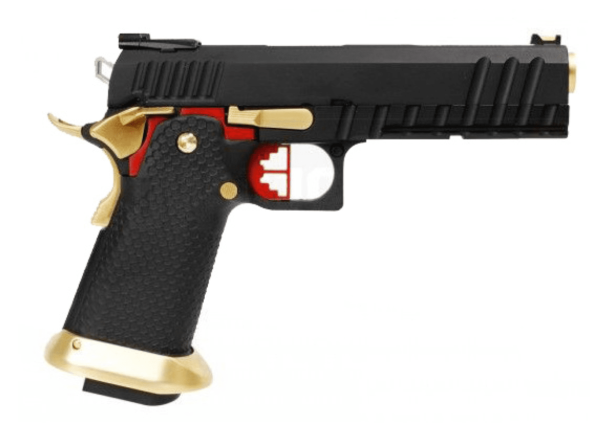 Pistola Airsoft Hi-capa AW-HX2002 Black GBB 6mm - Full Metal - E&G ...