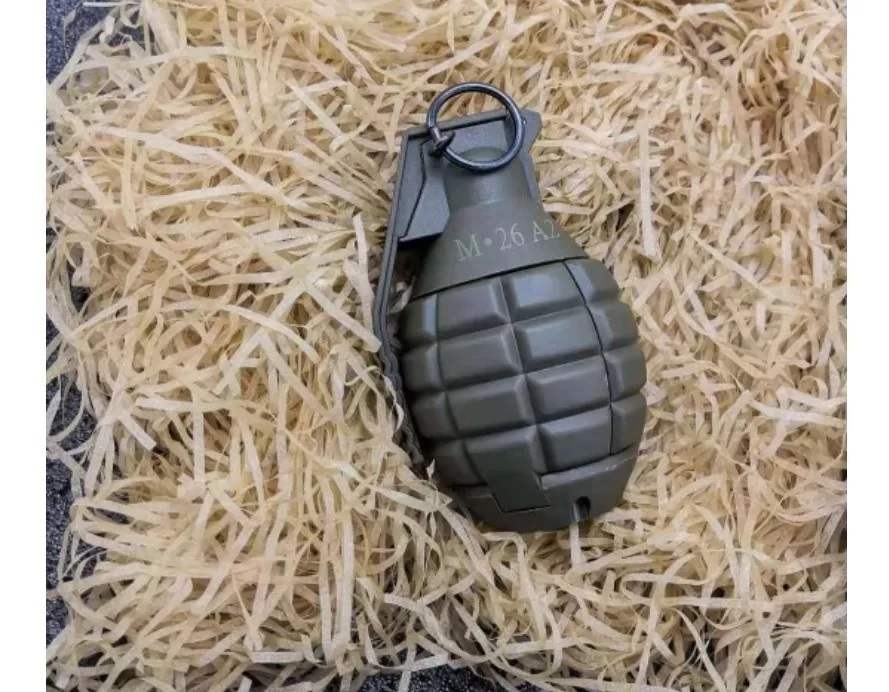 Granada Airsoft M26A2 Funcional por Mola - E&G Comércio - Airsoft