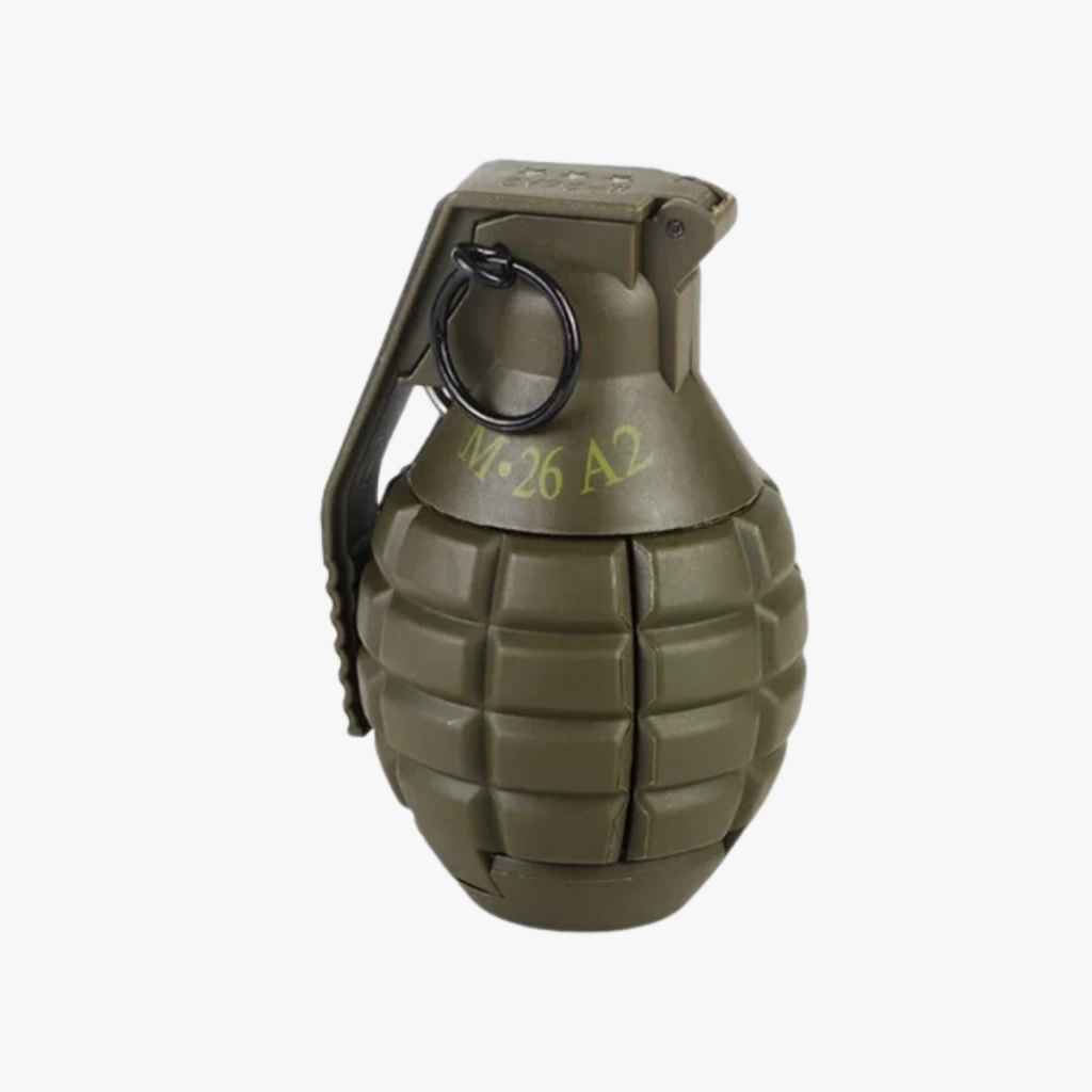 Granada Airsoft M26A2 Funcional por Mola - E&G Comércio - Airsoft