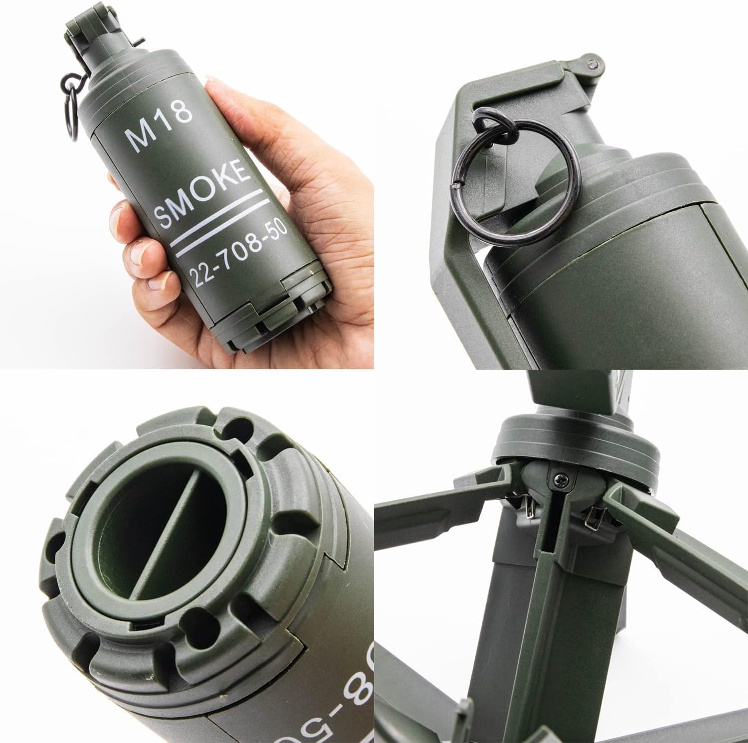 Granada Airsoft M18 Smoke Funcional por Mola - E&G Comércio - Airsoft