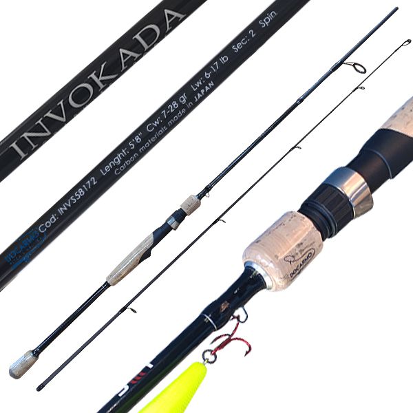 Vara Invokada da Lumis para Molinete 17lb 1,74m 5'8 2Partes - Docarmo Pesca