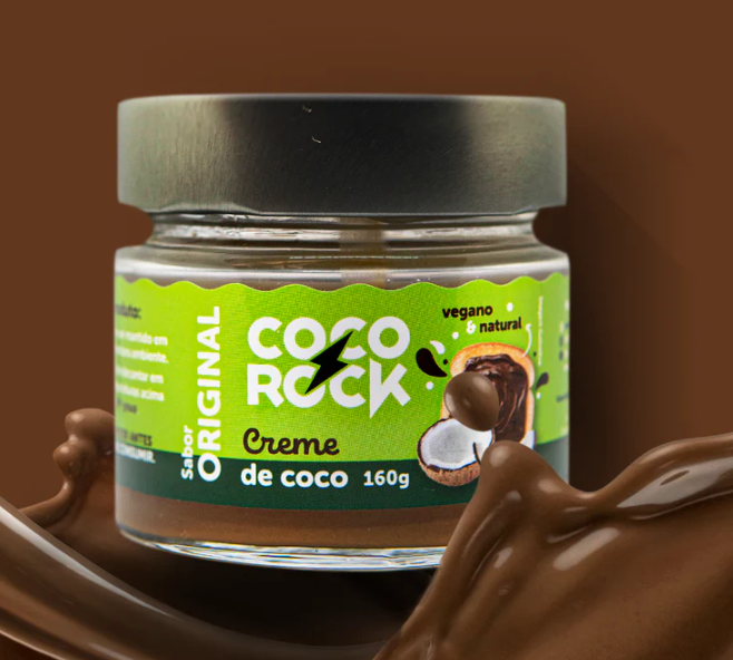 Creme de coco tradicional coco rock 160g - Armazém Central