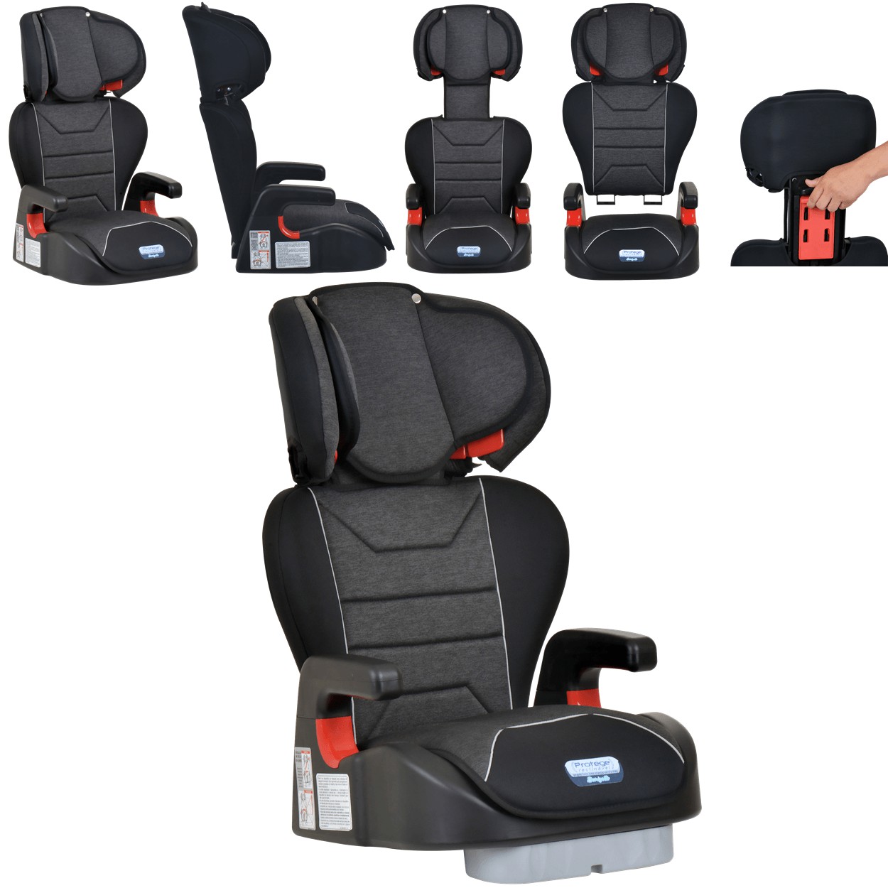 Cadeirinha para Carro Burigotto Protege 15-36kg Mesclado Preto - Maçã ...