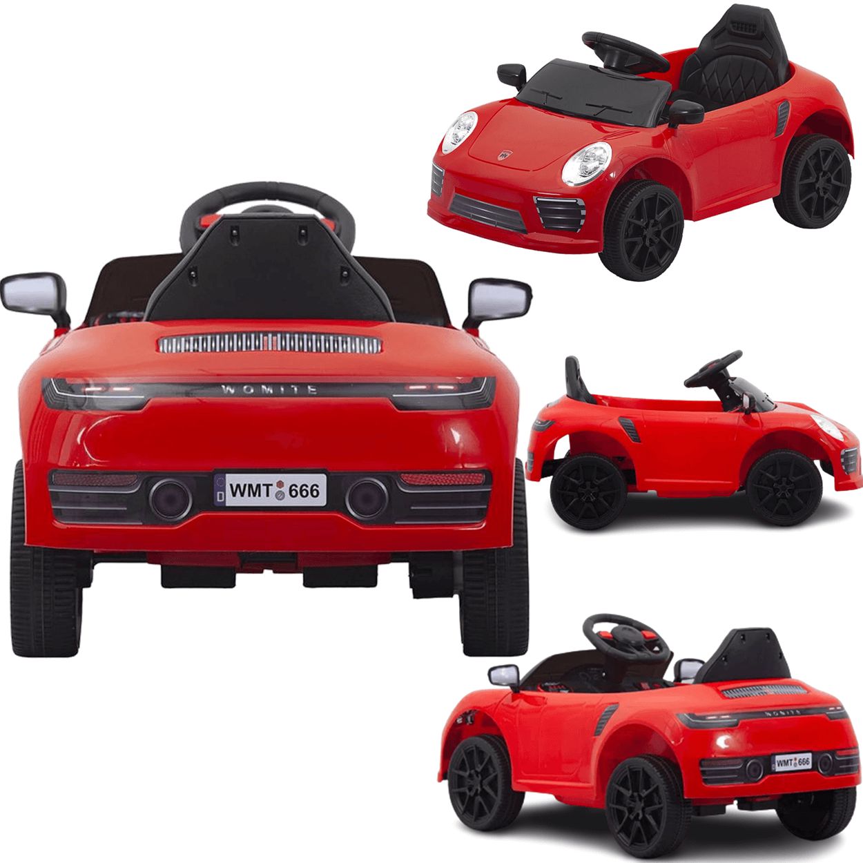 Carro Eletrico Bang Toys Porsche Controle Remoto 12V Vermelho - Maçã ...