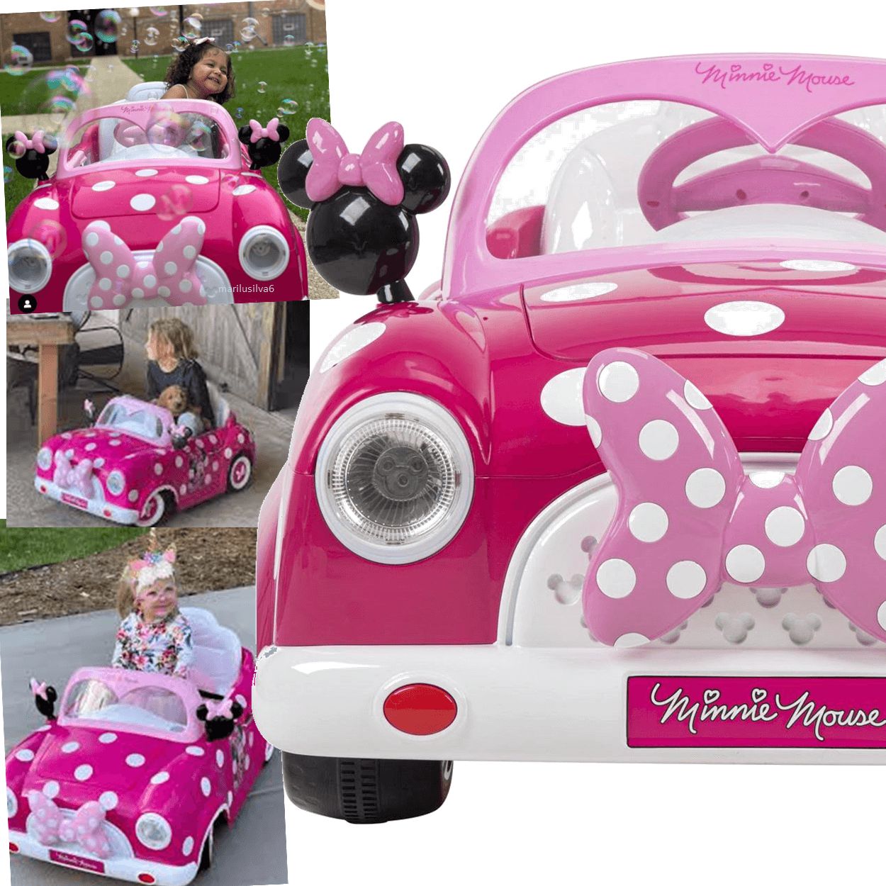 Carrinho Eletrico Infantil Zippy Toys Minnie Mouse 6V Rosa - Maçã Verde ...
