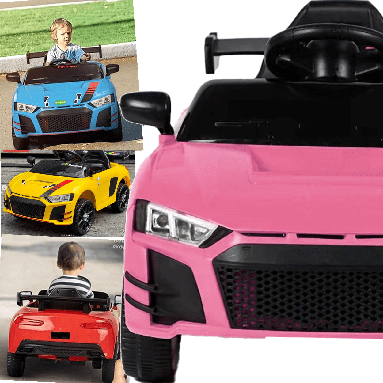 Carro Eletrico Bang Toys ALD Cabrio A1 R-Sport 12V Controle Rosa - Maçã ...