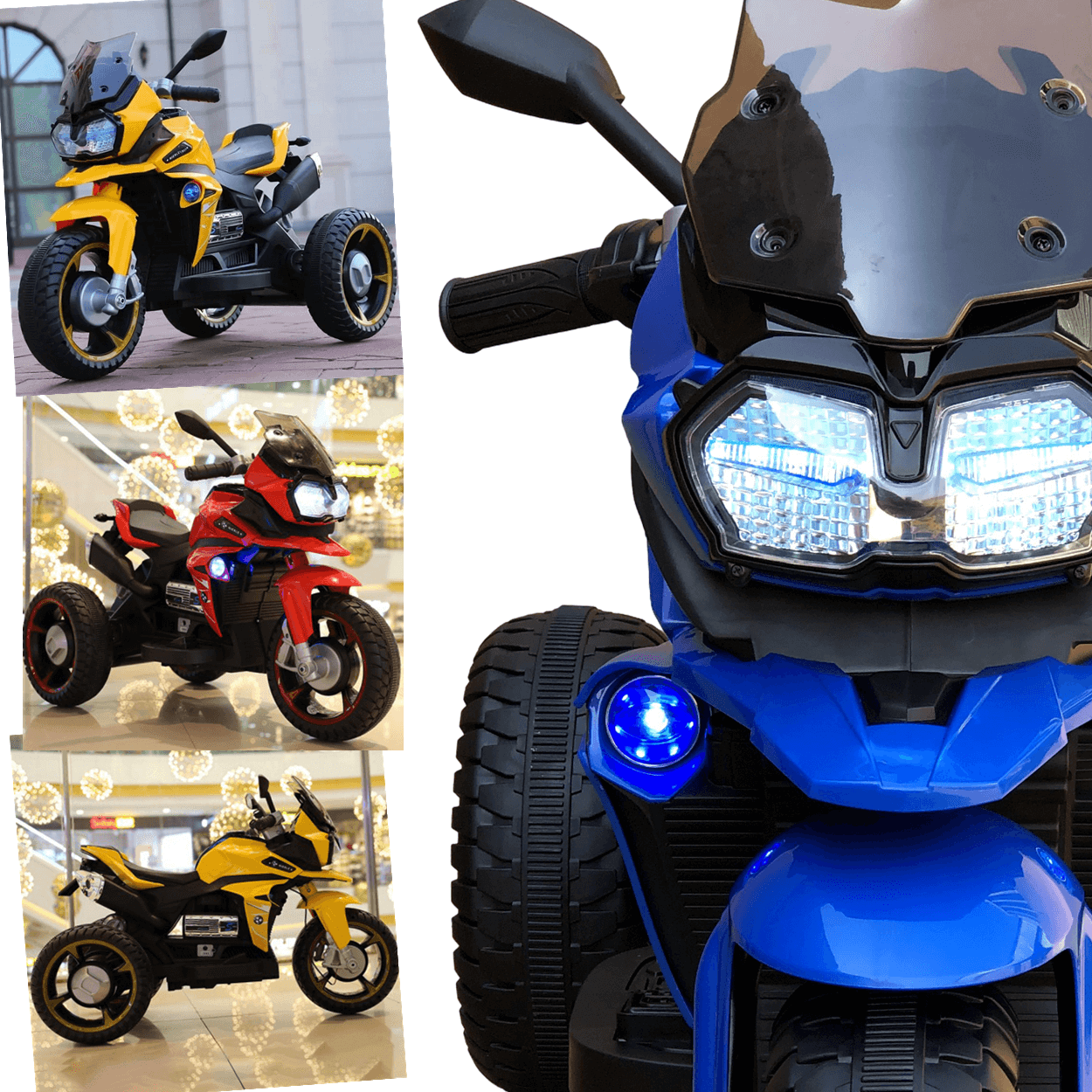 Moto Eletrica Bandeirante Adventure Nierle R1600GS 12V Azul - Maçã ...