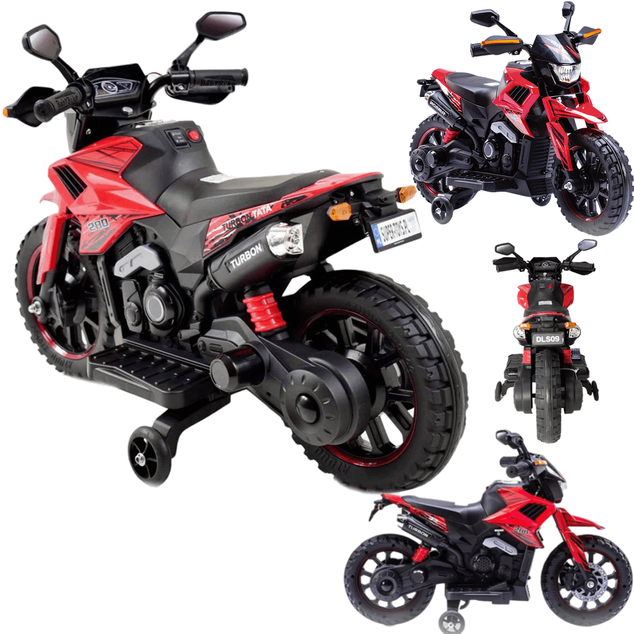 Moto Eletrica Zippy Toys Big Trail Turbon Tata 280 6V Vermelha - Maçã ...