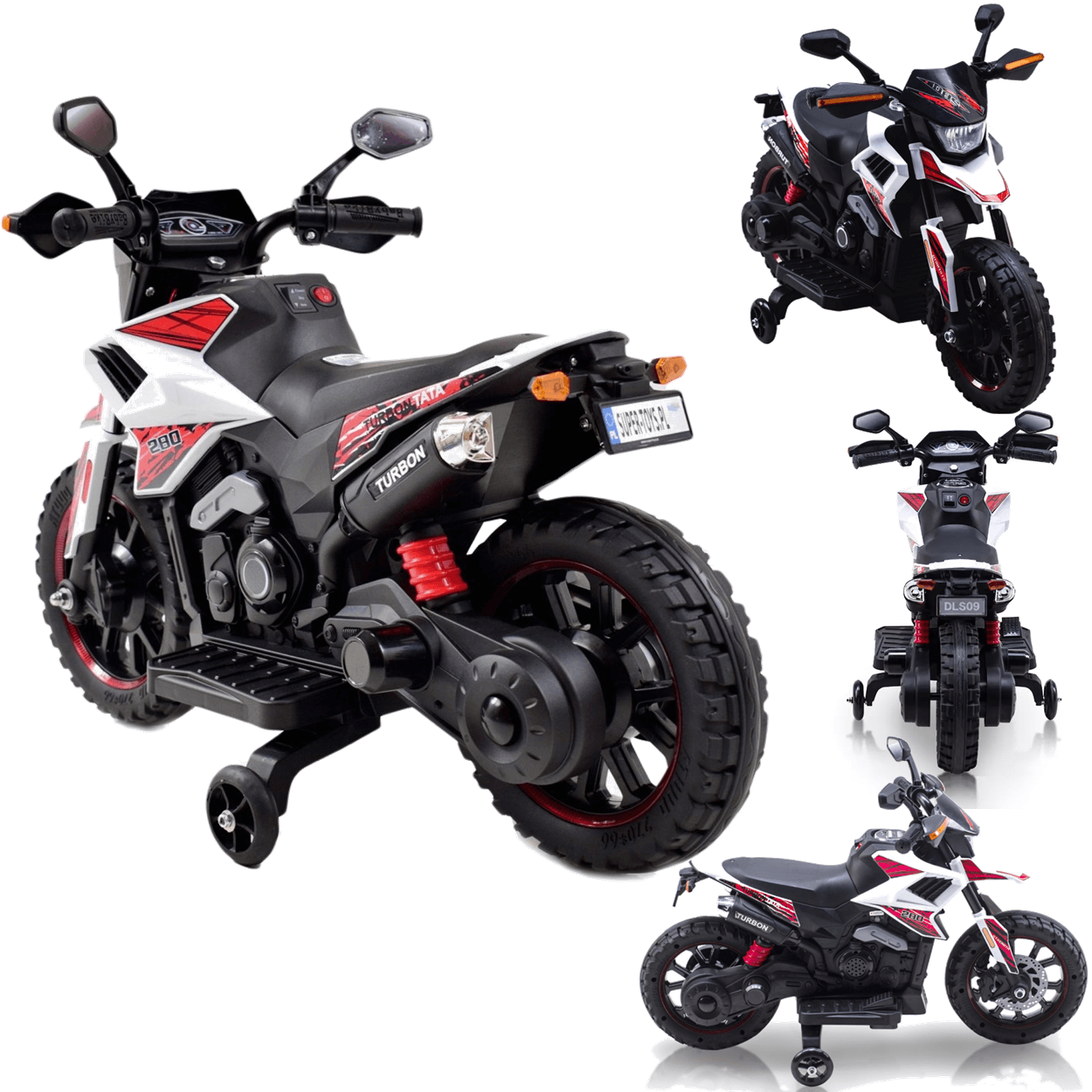 Moto Eletrica Zippy Toys Big Trail Turbon Tata 280 6V Branca - Maçã ...