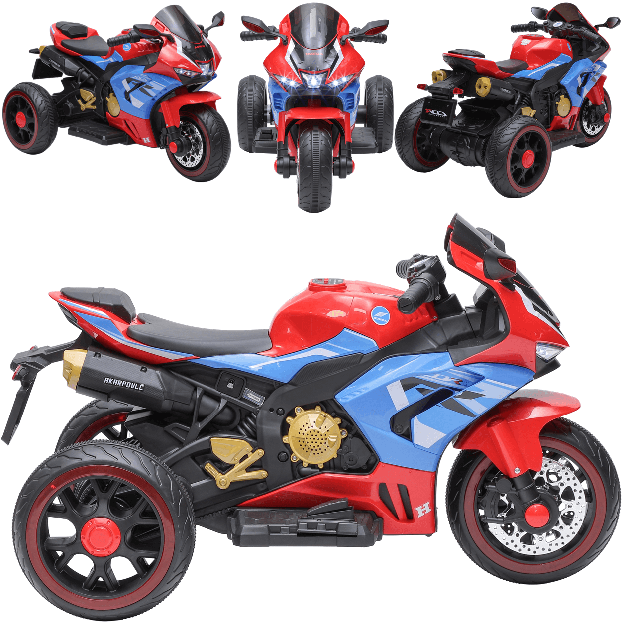 Mini Moto Eletrica Zippy Toys Honda CBR Fireblade Vermelha 6V - Maçã ...