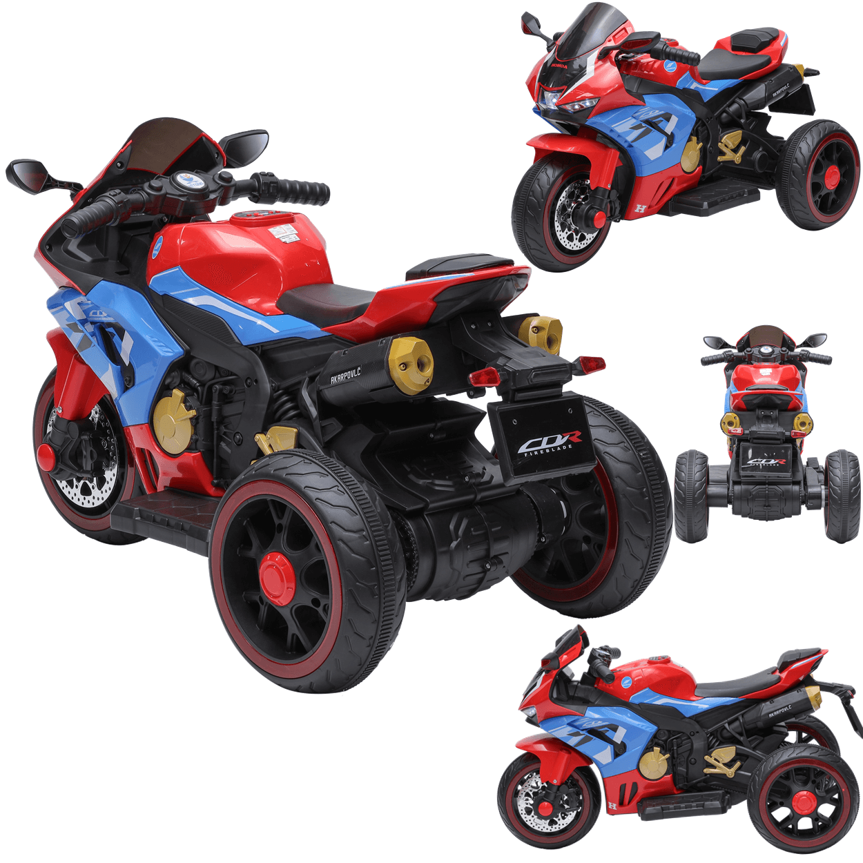 Mini Moto Eletrica Zippy Toys Honda CBR Fireblade Vermelha 6V - Maçã ...