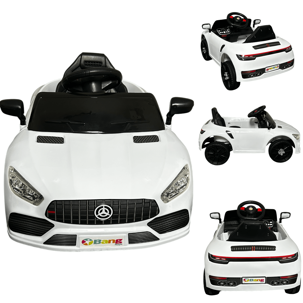 Carro Elétrico Bang Toys Striker X9 Branco com Controle Remoto - Maçã ...