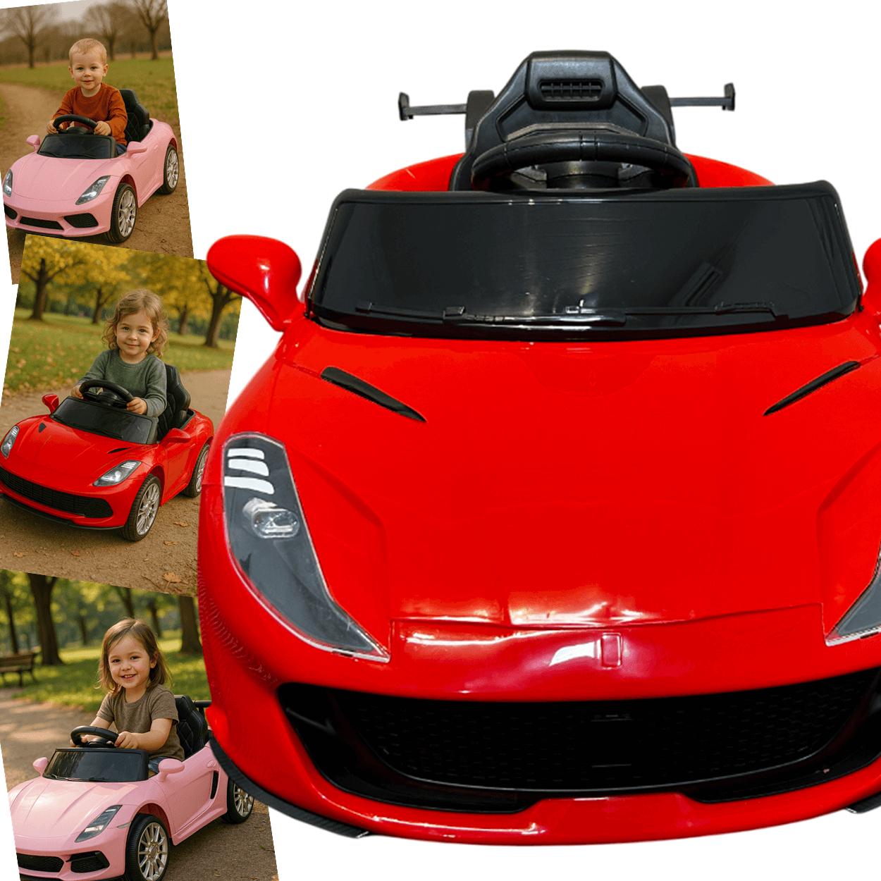 Carro Elétrico Bang Toys Scarlet GT Vermelho 12V com Controle Remoto ...