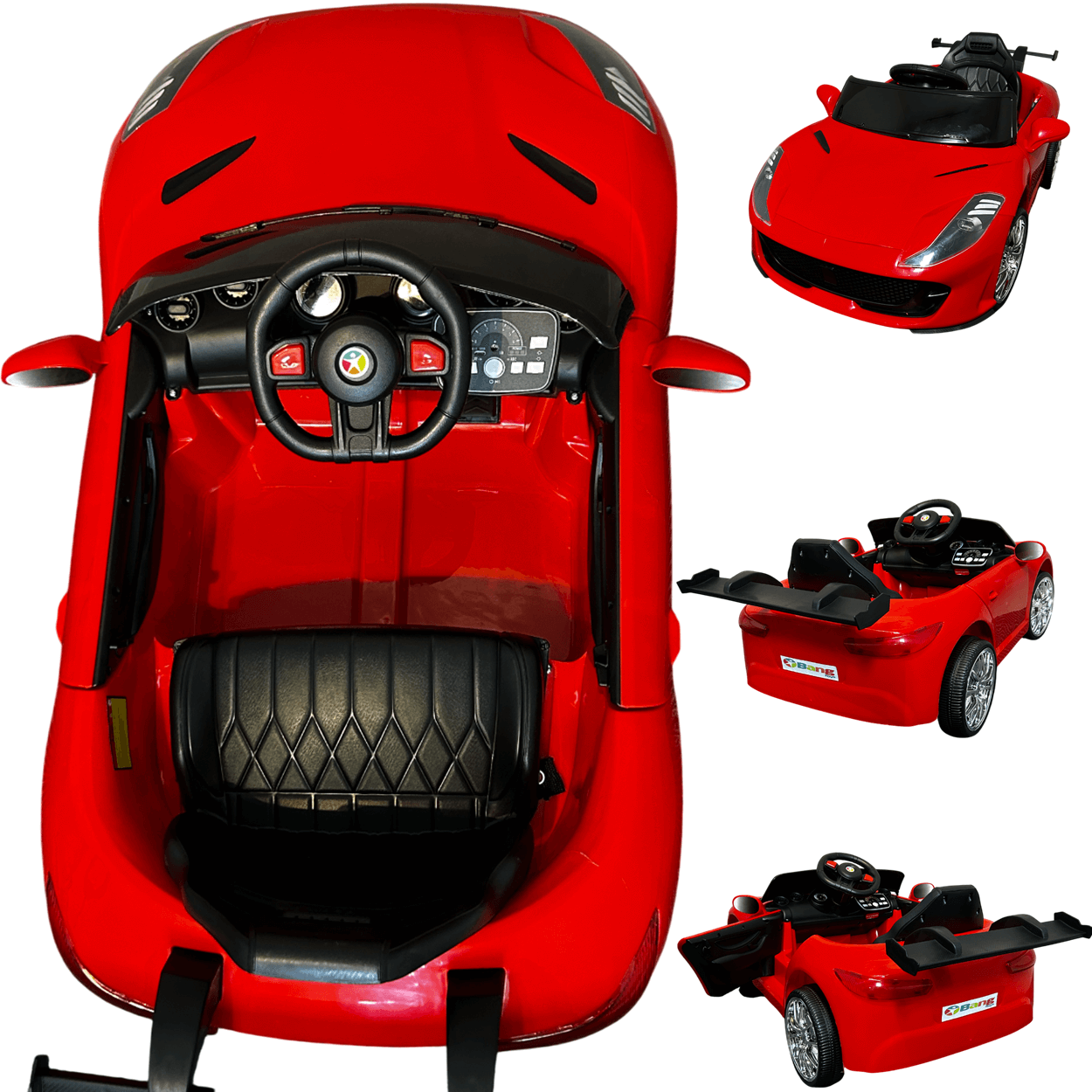 Carro Elétrico Bang Toys Scarlet GT Vermelho 12V com Controle Remoto ...