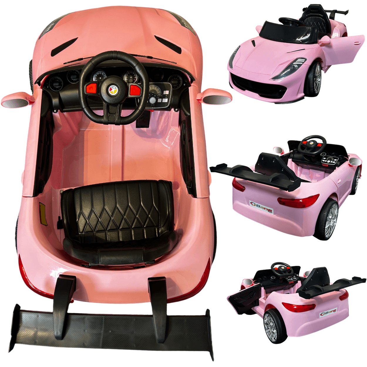 Carro Elétrico Bang Toys Scarlet GT Rosa 12V com Controle Remoto - Maçã ...