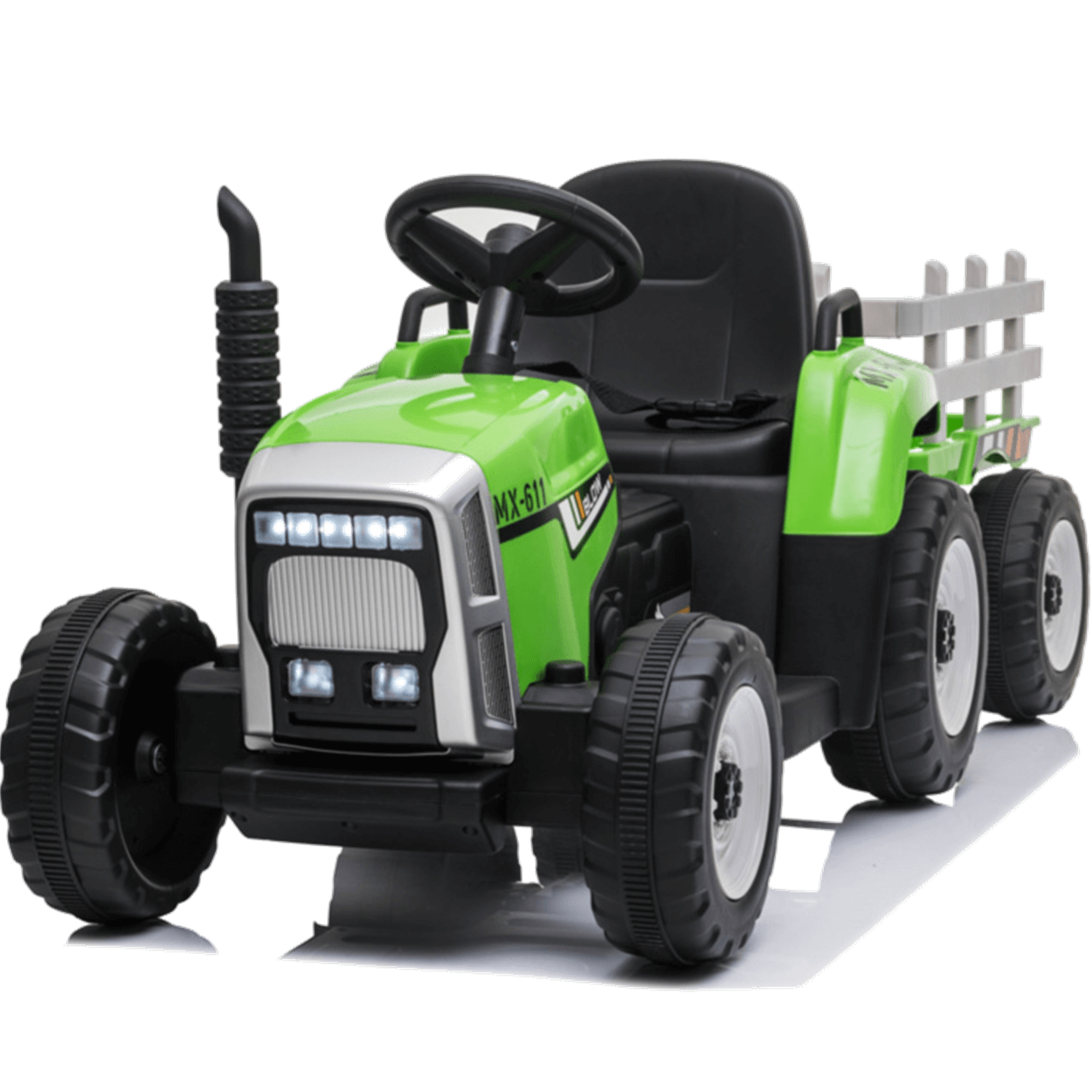 Trator El trico Infantil Importway Verde 12V Com Carreta Ma Verde Baby Trator El trico Infantil Importway Verde 12V Com Carreta Ma Verde Baby
