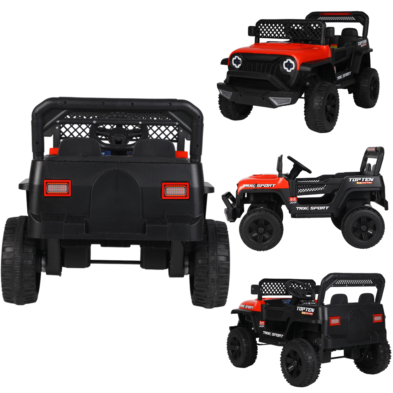 Carro Eletrico Bang Toys Jipe Adventure Vermelho 12V Controle - Maçã ...