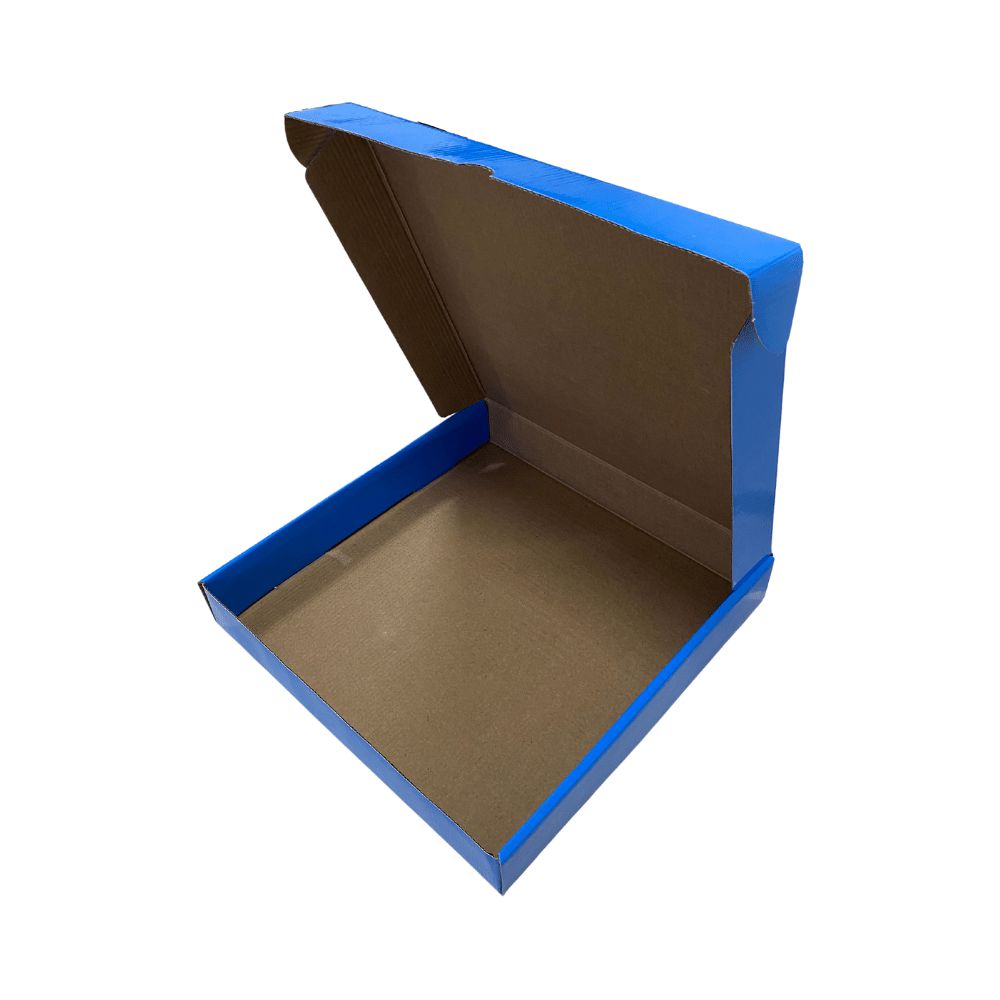 Caixa Azul Plastificada 35x35x5 | Ouropak Embalagens - Ouropak ...